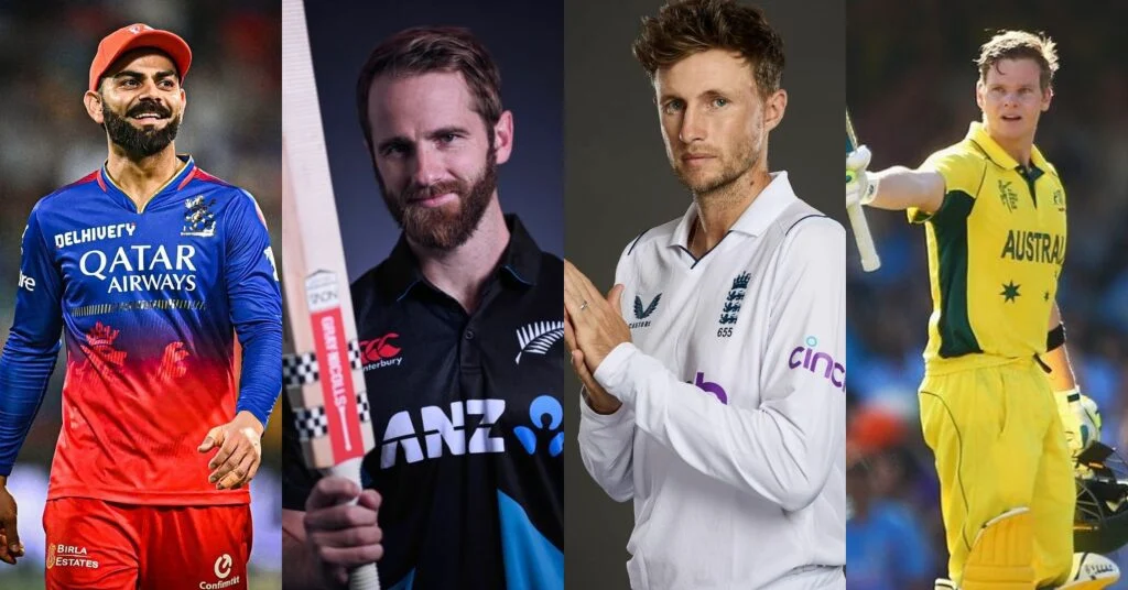 Fab 4 Stats (2025) – Kohli, Smith, Root & Williamson