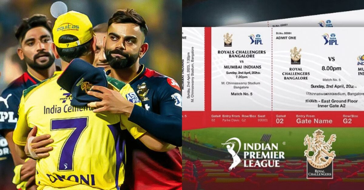 CSK vs RCB 2025 Match 1 – Pricing & Ticket Info (March 28)