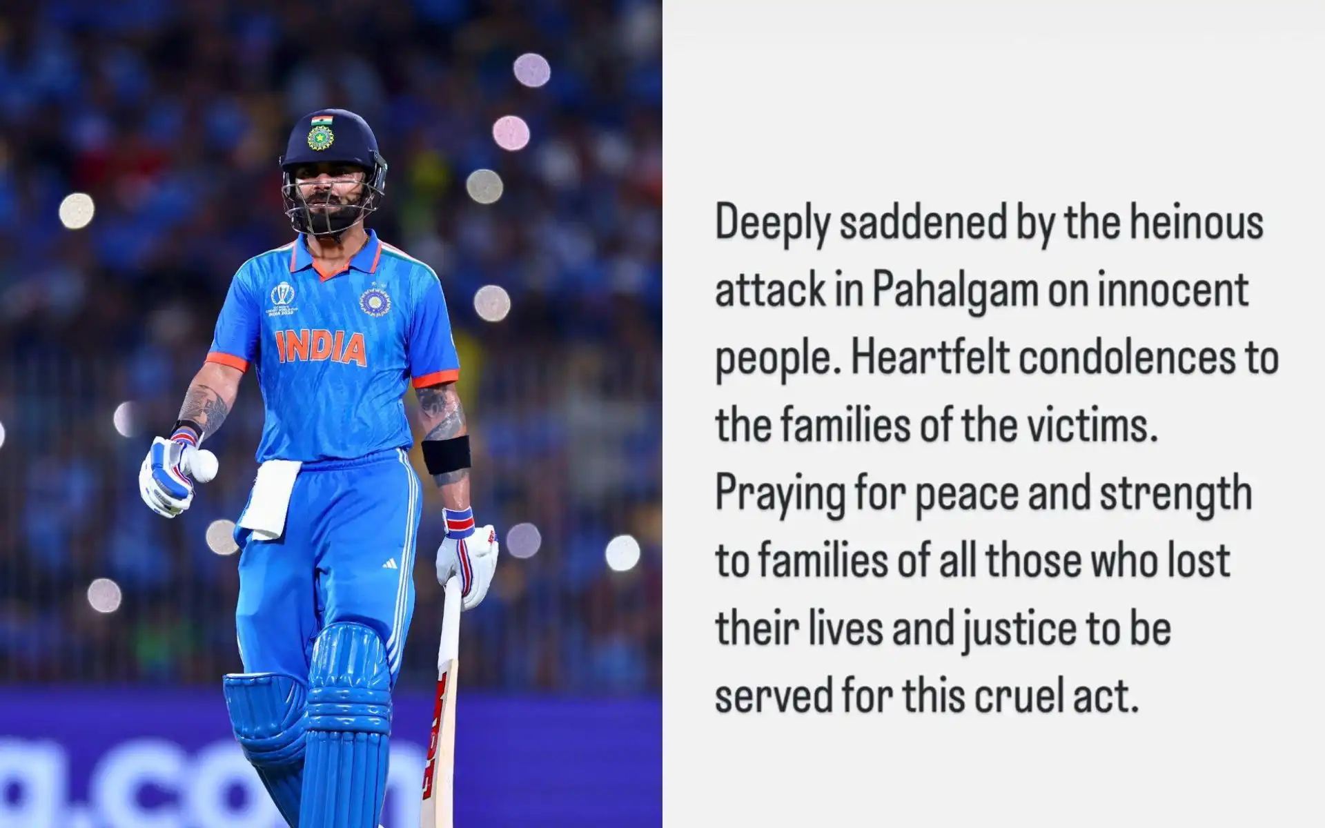 Pahalgam Attack Terror: Cricketers Show Their Condolences