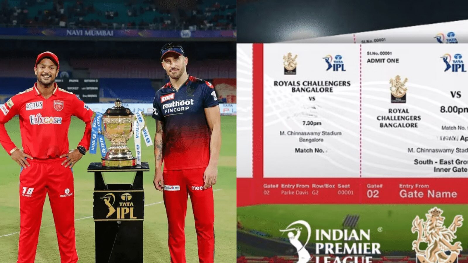 RCB vs PBKS 2025 Match 34 - Tickets & Booking Info (April 18)