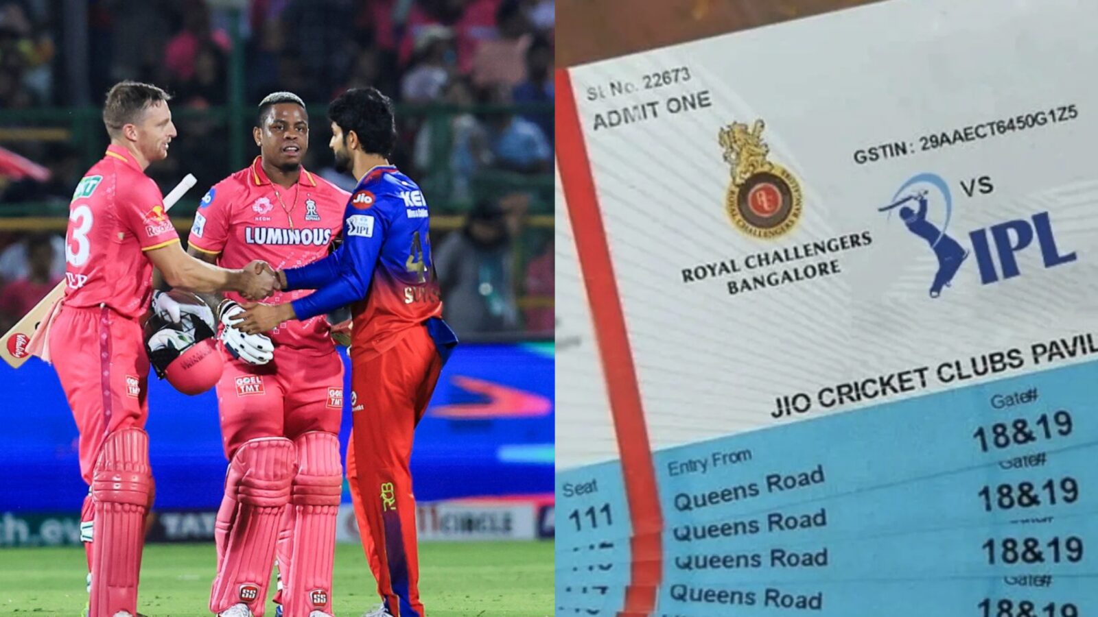RCB vs RR 2025 Match 42 - Tickets & Pricing Info (April 24)