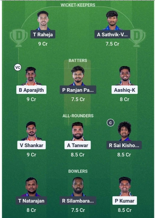 CSG vs ITT Dream11 Prediction TNPL Qualifier 1 (1 July 2025)