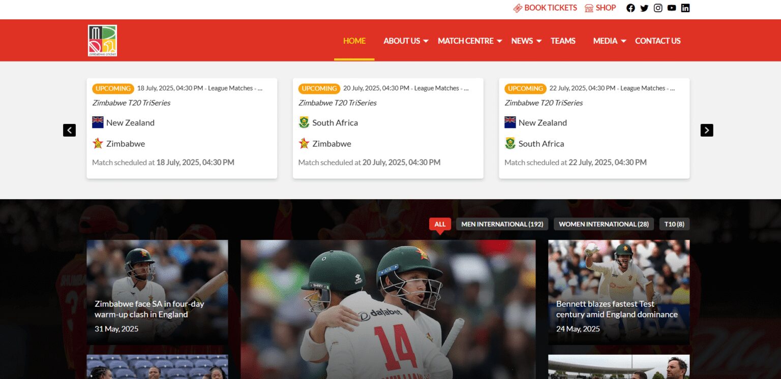 South Africa Tour of Zimbabwe 2025 – Schedule & Squad Info