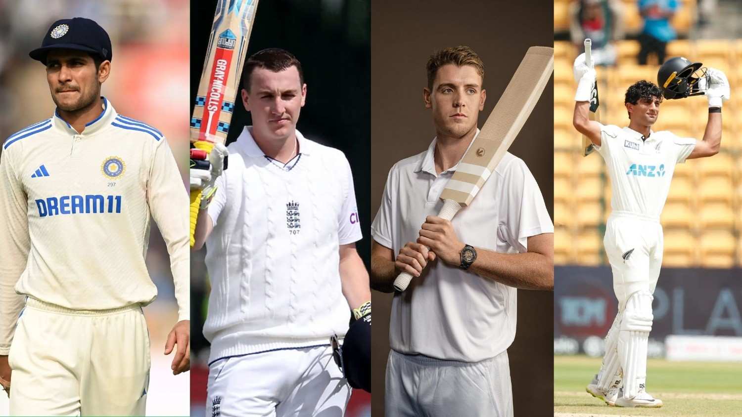 New Fab 4 in Cricket 2025 – Gill, Brook, Green & Ravindra
