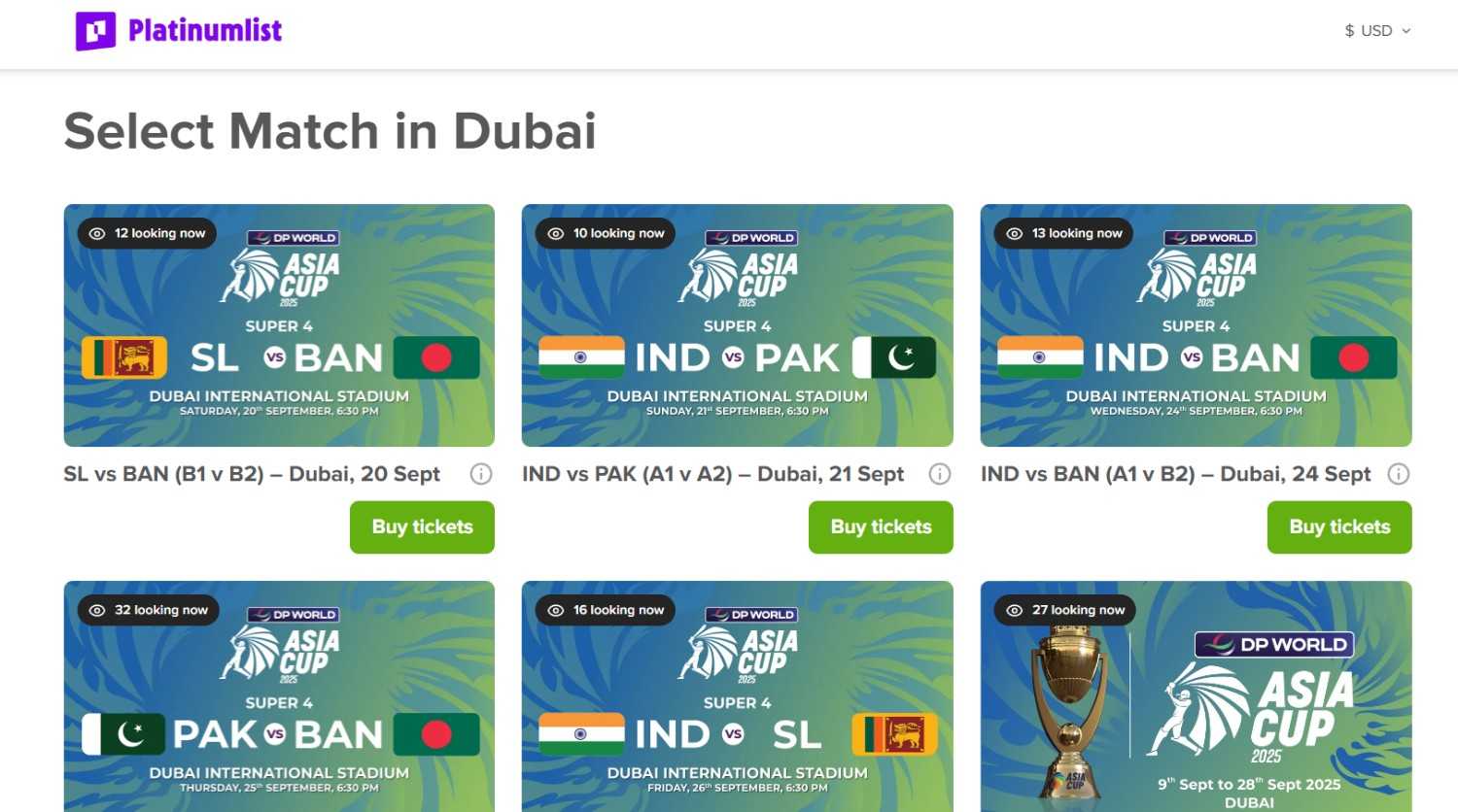 India vs Bangladesh Asia Cup 2025 Super 4 Match Tickets Guide
