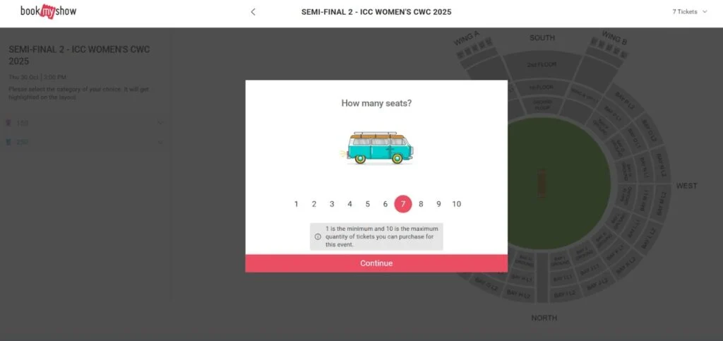 IND vs AUS ICC Womens World Cup 2025 Semi Final 2 Tickets