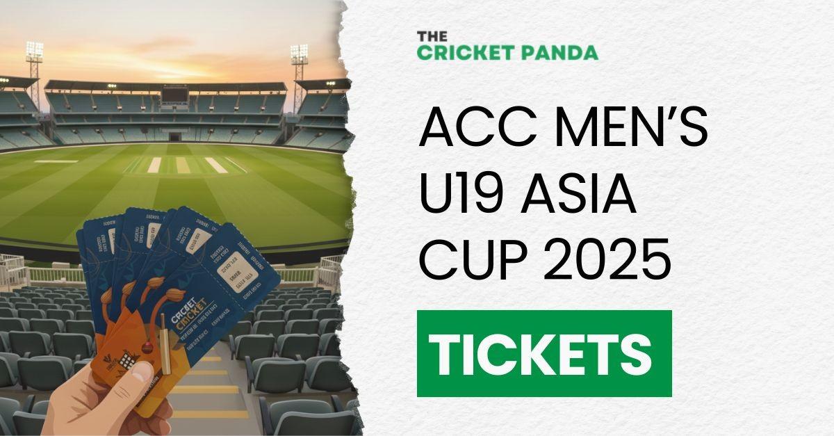 ACC Men’s U19 Asia Cup 2025 India vs Pakistan Final Tickets