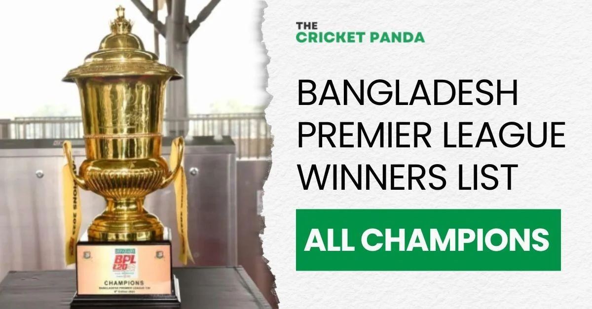 Bangladesh Premier League (BPL) Winners List From 2012 to 2026