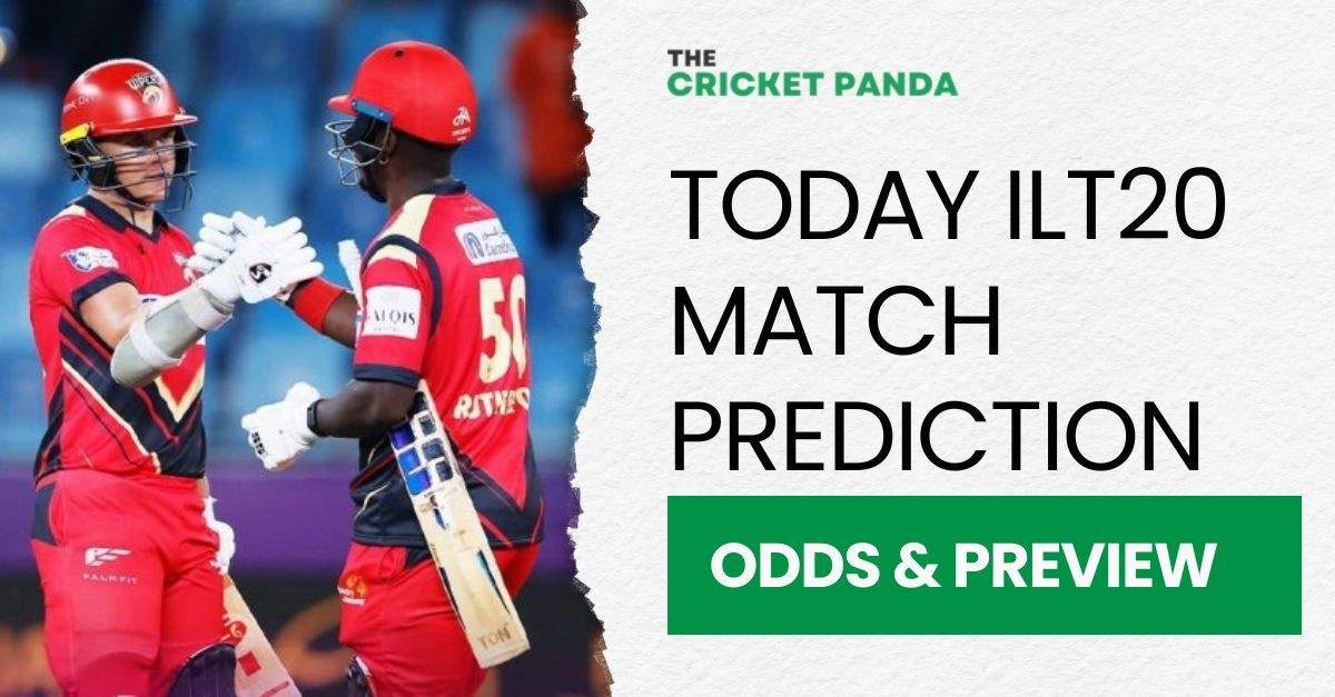 Today ILT20 Final Match Prediction – DV vs MIE Odds