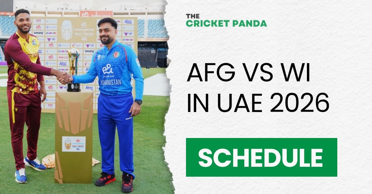 AFG vs WI in UAE 2026: Schedule, Squads & Live Streaming