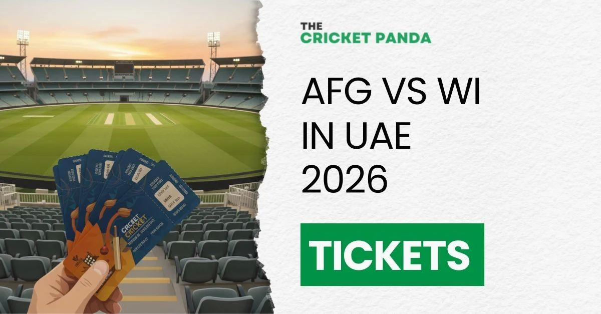 AFG vs WI in UAE 2026 3rd T20I Tickets: Prices & Booking Info