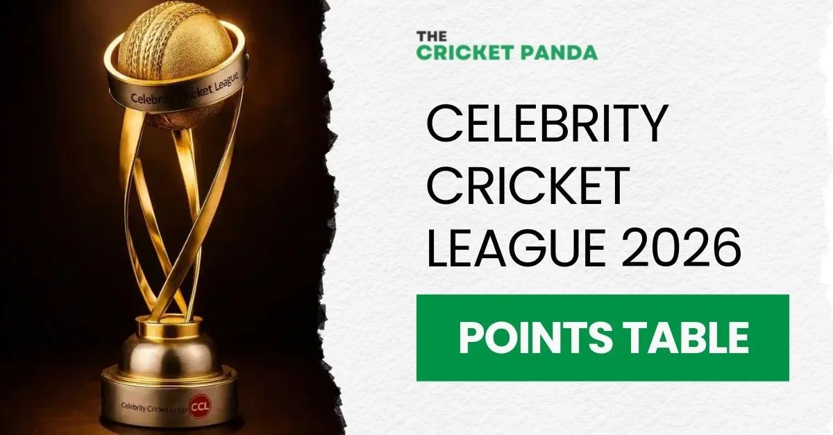 Celebrity Cricket League 2026 Points Table & Standings (28 Jan)