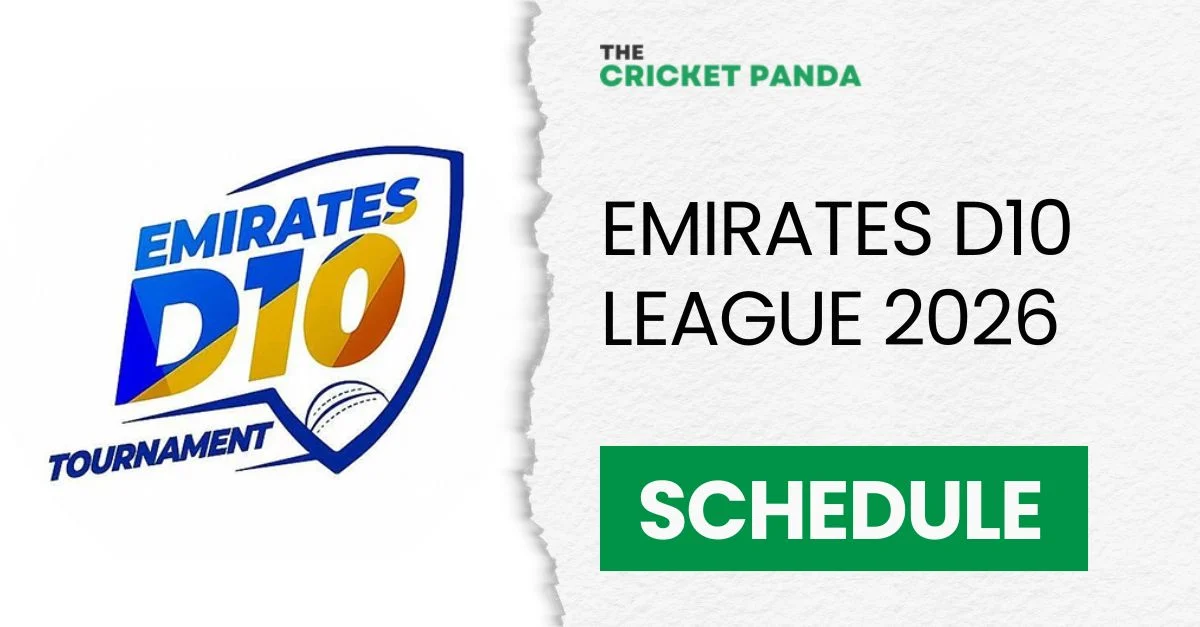 Emirates D10 League 2026: Schedule, Teams & Live Streaming