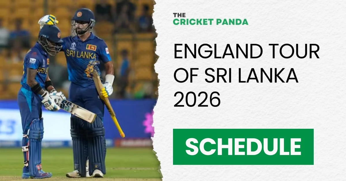 England Tour of Sri Lanka 2026: ODI & T20I Series Schedule
