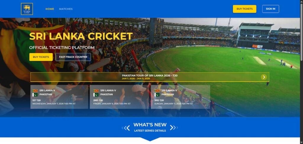 Pakistan Tour Of Sri Lanka 2026 Tickets – Prices & Booking Info