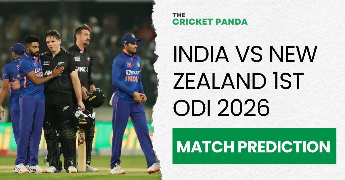 IND vs NZ 1st ODI 2026 Match Prediction, Preview & Odds