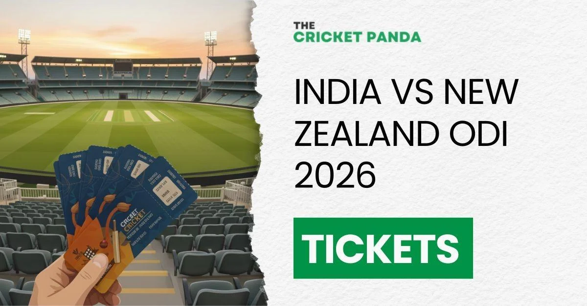 IND vs NZ 2026 ODI Tickets: Prices, Venue & Booking Info