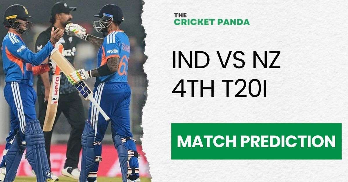 IND vs NZ 4th T20I 2026 Match Prediction, Preview & Odds