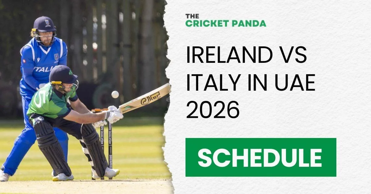 Ireland vs Italy in UAE 2026: Schedule, Streaming & Venue Details