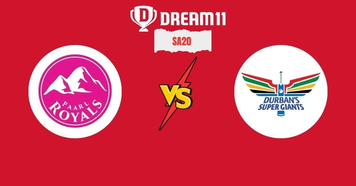 PR vs DSG Dream11 Prediction Today SA20 (13 Jan 2026)
