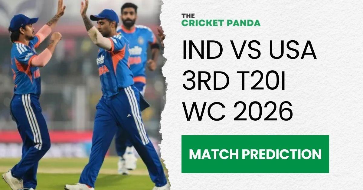 IND vs USA 3rd T20I WC 2026 Match Odds, Preview & Prediction
