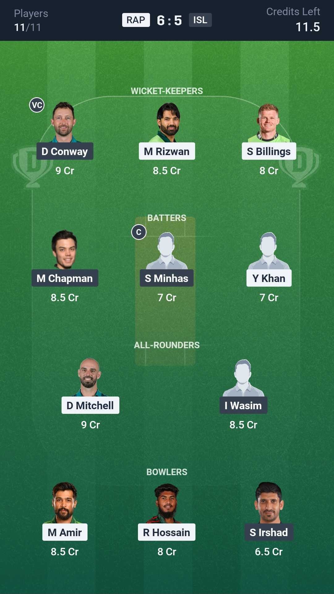 RAP vs ISL Match 12 Dream11 Prediction Today PSL (4 Apr 2026)